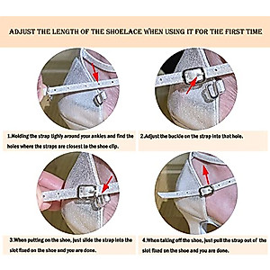 TRIWORIAE - Women/Girl Ballroom/Latin/Standard Dance Shoes Sandals Silver Suede Sole Indoor 8