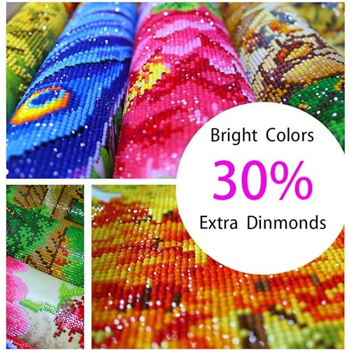 UDERUI Devil Angel Diamond Painting Kits for Adults, Large Diamond Painting Accessories Full Kit, DIY 5D Round Diamond Art Paint by Number, Diamond Dots Gem Art Crafts for Home Decor Gifts 28x56inch