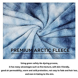 Fleece Throw Blanket Cozy Soft Lightweight Throw Blankets Warm Plush Haze Blue fall blankets and throws Couch Sofa Bed Camping Travel Picnic Outdoor Blanket Bedding Kid Baby Boys Girls Adults 50x70 in