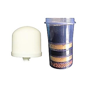 Water-Stream by Little Luxury, Crystal Clear 5-Stage and Ceramic Replacement Filter Cartridges, Reduces Impurities and Improves Taste