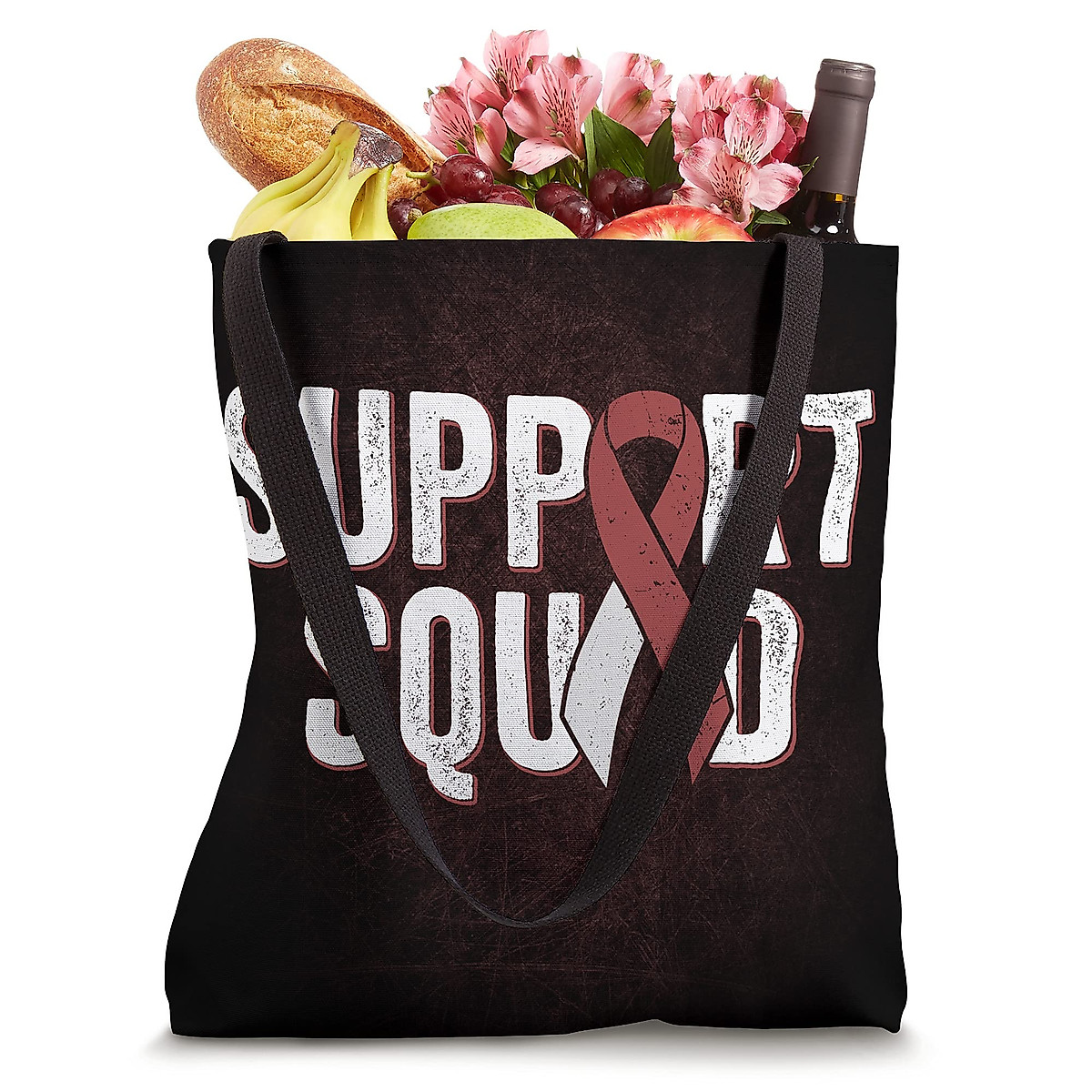 Head and Neck, Throat, Oral Cancer Support Squad Tote Bag