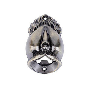 Personality Old Bronze Iron Wall Mount Bottle Opener, Creative Beer Bottle Opener,funny Corkscrew with Screws Used for Bars, KTV,Hotels, Home