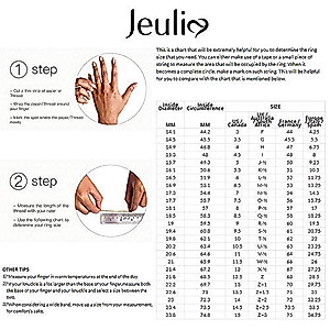 Jeulia Rose Gold Three Tone Ring Band Sterling Silver Women's Band Round Cut Diamond Engagement Statement Ring Band Anniversary Promise Ring for Her with Gift Box (Colorful, 6)