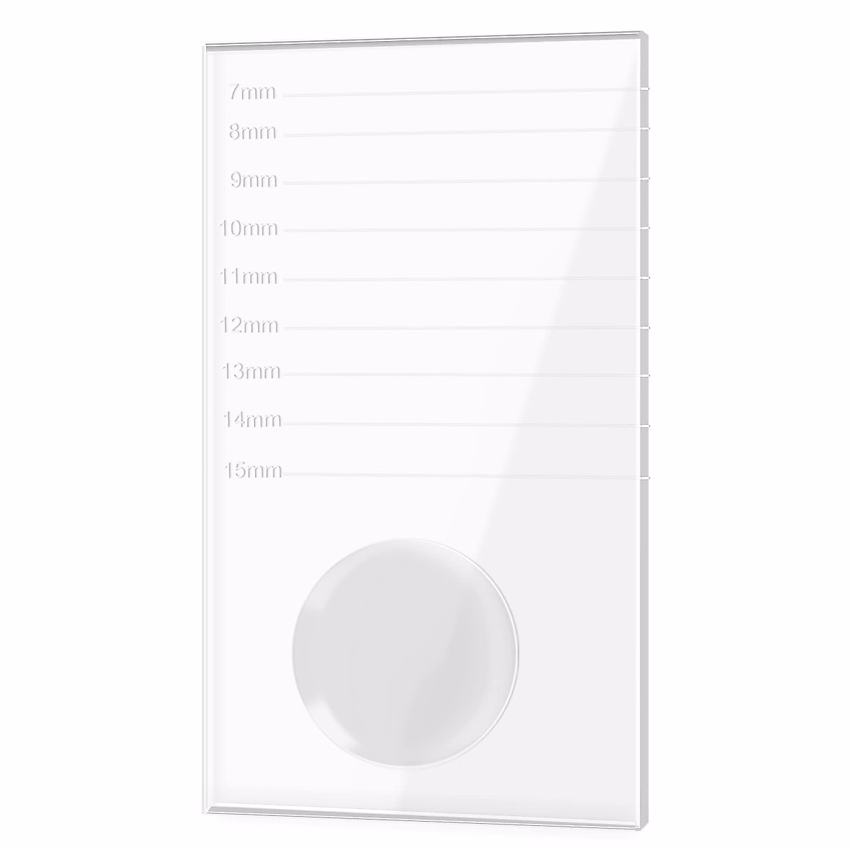 G2PLUS Glass False Lash Holder, 4'' x 2'' x 0.4''Lash Pallet for Lash Extensions, 2-in-1 Crystal False Lashes Adhesive Glue Pallet Holder for Eyelash Extensions