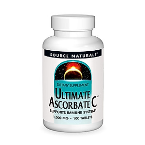 Source Naturals Ultimate Ascorbate C - Vitamin C - 2000 mg Supports Immune System - 100 Tablets
