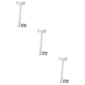 3 Sets Light Fixing Bracket Lamp Arm Bracket Light Fixture Mounting Bracket Street Light Metal Bracket Solar Street Light Bracket Lamp Arm Accessory Street Lamp Mounting Arm
