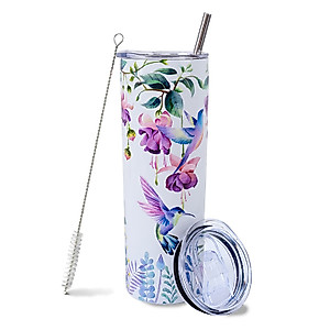 Mofvugz Hummingbird Tumbler-Hummingbird Gifts for Women,Bird gifts for Bird Lovers Women,Bird Watching Gifts-Hummingbird Decor-Gift Ideas,for Women-Hummingbirds Floral