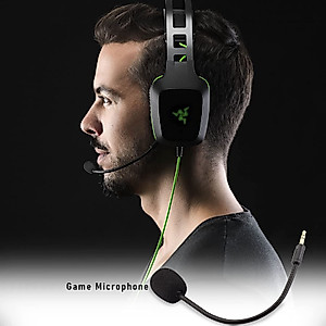 Electra V2 Mic Replacement, Replaceable 3.5mm Game Microphone Gooseneck Mic Boom for Razer Electra V2 USB 7.1 Surround Sound Gaming PS4 Xbox One Nintendo Switch Computer PC Headphones Headsets
