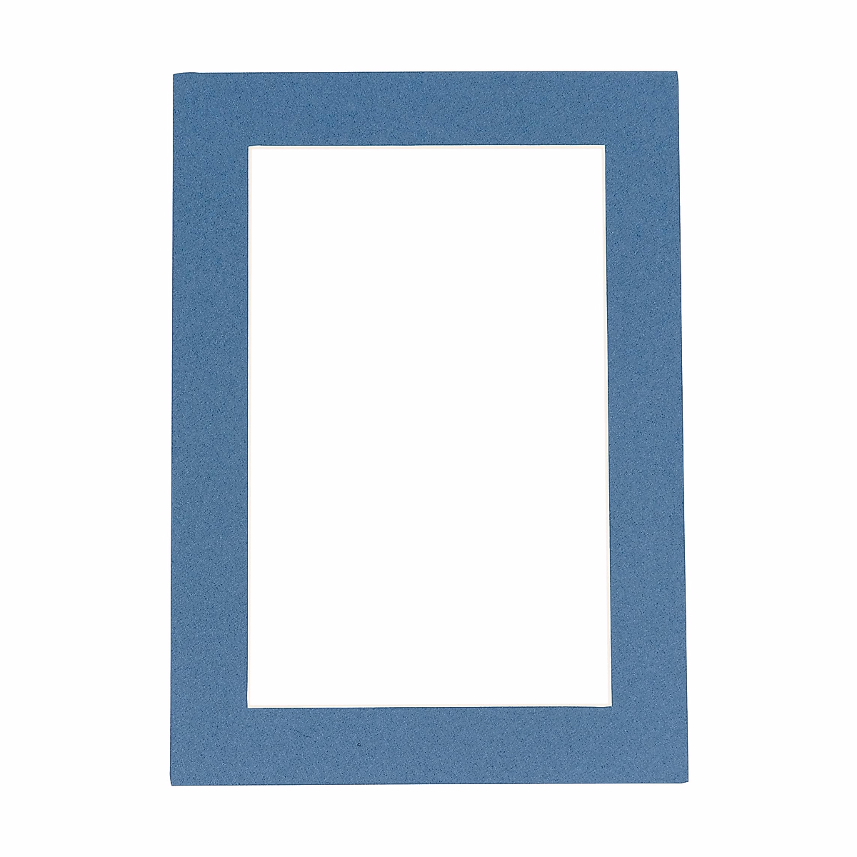 8x10 Mat Bevel Cut for 5x7 Photos - Acid Free Steel Blue Precut Matboard - for Pictures, Photos, Framing - 4-ply Thickness