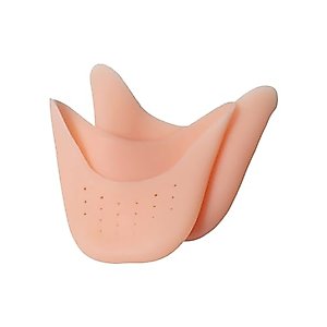Dorytop Silicone Toe Protectors Ballet Dance Toe Pads Gel Toe Covers Ballet Pointe Shoes Soft Silicone Gel Ballet Dance with Breathable Hole(1Pair)