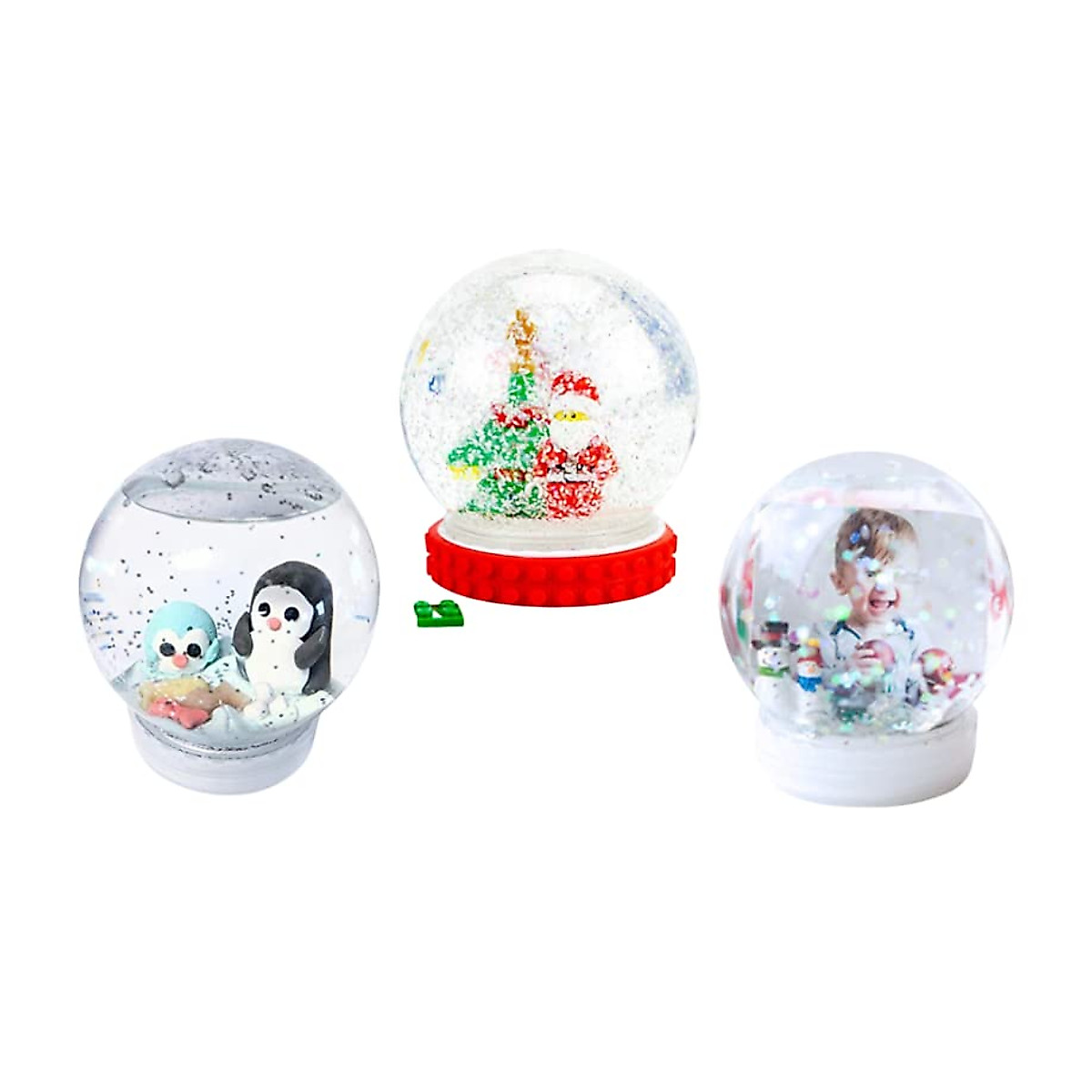 4 inch DIY Plastic Snow Globe with Removable Screw Off lid - Fun DIY Activity for Kids and Family! Snowglobes Creations!