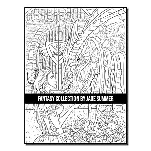 Fantasy Collection: An Adult Coloring Book with 100+ Incredible Coloring Pages of Mermaids, Fairies, Vampires, Dragons, and More!