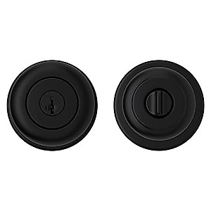 Kwikset 94002-950 Cove Door Knob, Entry, Matte Black