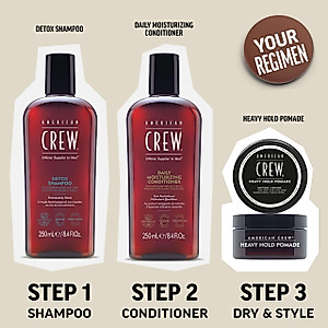 American Crew Men's Hair Gel, Extreme Hold & Shine, 3.3 Fl Oz