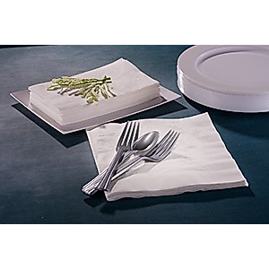 Premium White Napkins, 3 Ply Dinner Napkin Cloth Like | Value Pack 300 Count