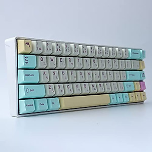 PBT Keycaps Custom Keycaps Cherry Profile 166 Keys 6.25u 7u Spacebar Dye-Sublimation Japanese Keycaps Cute Keycaps for Cherry Gateron MX Switches Mechanical Keyboards (Analog Dreams)