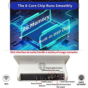 2023 New Inandon Karaoke Machine,15.6 Inch Touch Screen Phone App Control Free Cloud Download Songs All in One Karaoke System with Mic, KTV Singing Chinese Karaoke Player for Home Party,6T,White