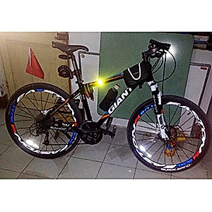 HMANE 4Pcs Bike Stickers Bicycle Wheel Rims Light Safety Reflective Stickers Decal
