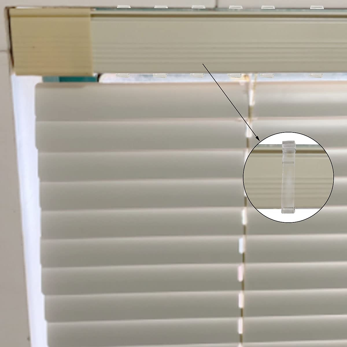 12 Pcs 2.5 Inch Valance Clips for Blinds, Hidden Blind Clips, Hidden Channel Valance Clips, Hidden Blind Clips, Mini Blind Valance Clips, Hidden Valance Clips Clear, Blind Valance Clips, Blind Clips