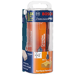 BOSCH 84300MC 3/8 In. x 7/16 In. Carbide-Tipped V-Groove Router Bit