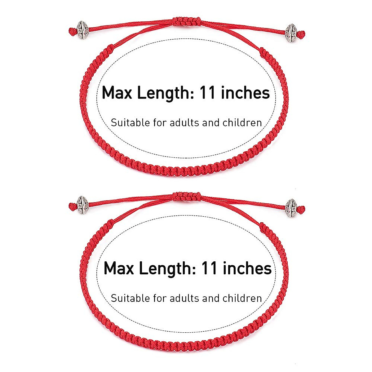 Seyaa Red String of Fate Bracelets, Valentines Day Gifts. Kabbalah Protection Good Luck Simple Matching Bracelets for Lover Women Men