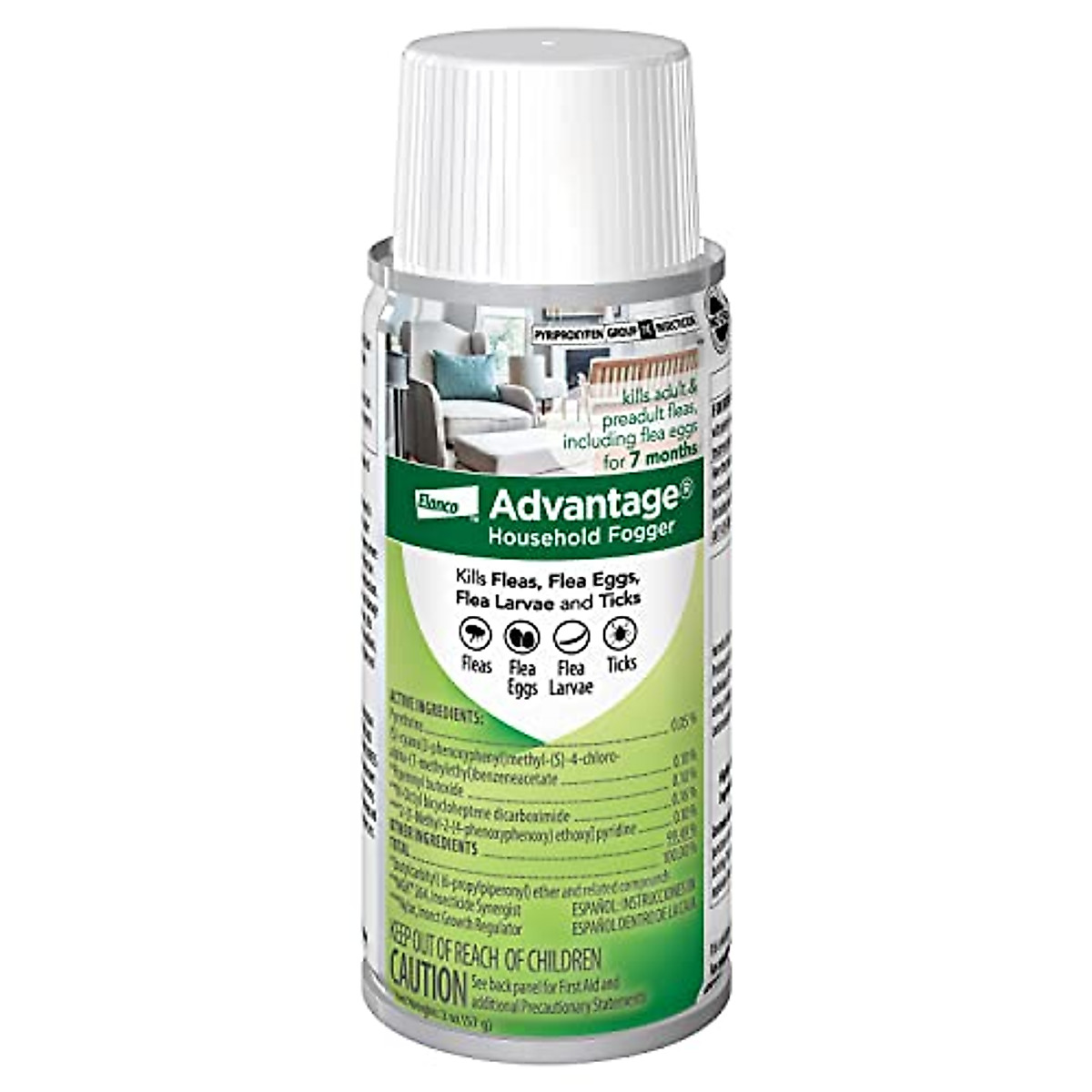 Advantage Flea and Tick Household Fogger, three 2 oz canisters