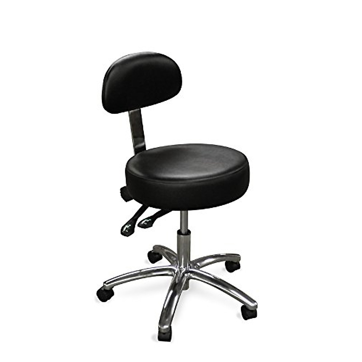 Dentists Unite 508-210 Dental Doctor Stool, Tilt Mechanism, Round Seat, Tumbleweed