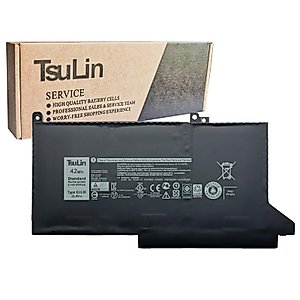 TsuLin DJ1J0 Laptop Battery Replacement for Dell Latitude E7280 E7480 E7290 E7380 E7390 E7490 Series Notebook PGFX4 ONFOH DJ1JO 451-BBZL 11.4V 42Wh 35000mAh
