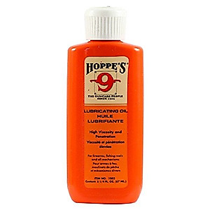 Hoppes Cleaning Kit - Compact Size for Range Bags - Includes Gun Bore Cleaner and Hoppes Gun Oil Bundled with 40 Hoppes Gun Cleaning Patches for 9mm .38 to .45cal and .410 to 20ga