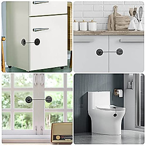 2 Pcs Fridge Lock, Refrigerator Lock, Secure Your Fridge with Our Combination Lock!, no Keys Needed! This Pantry Lock Works on fridges, freezers, cabinets, Drawers, and Even Toilet Seats.