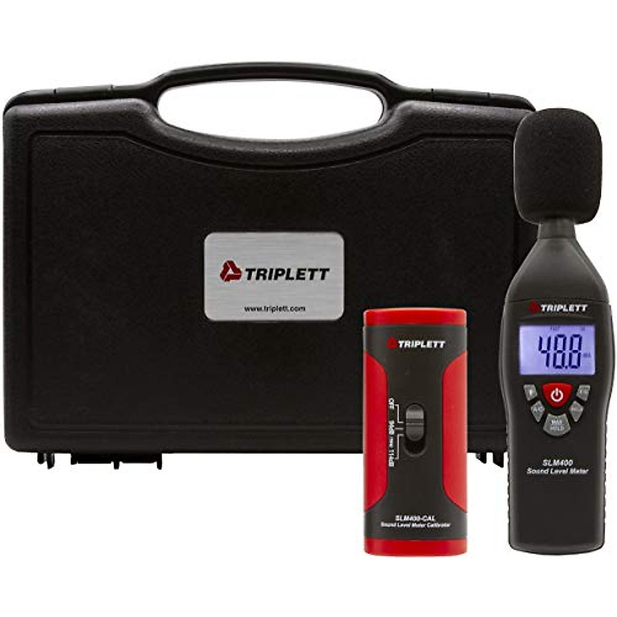 Triplett SLM400-KIT Decibel Sound Level Meter with Calibrator, 35 to 130dB