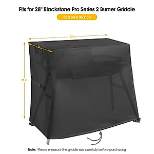 Jungda Grill Cover for Blackstone 1555 Tailgater Gas Grill and Griddle Combo,Outdoor Waterproof Heavy Duty 600D Griddle Cover