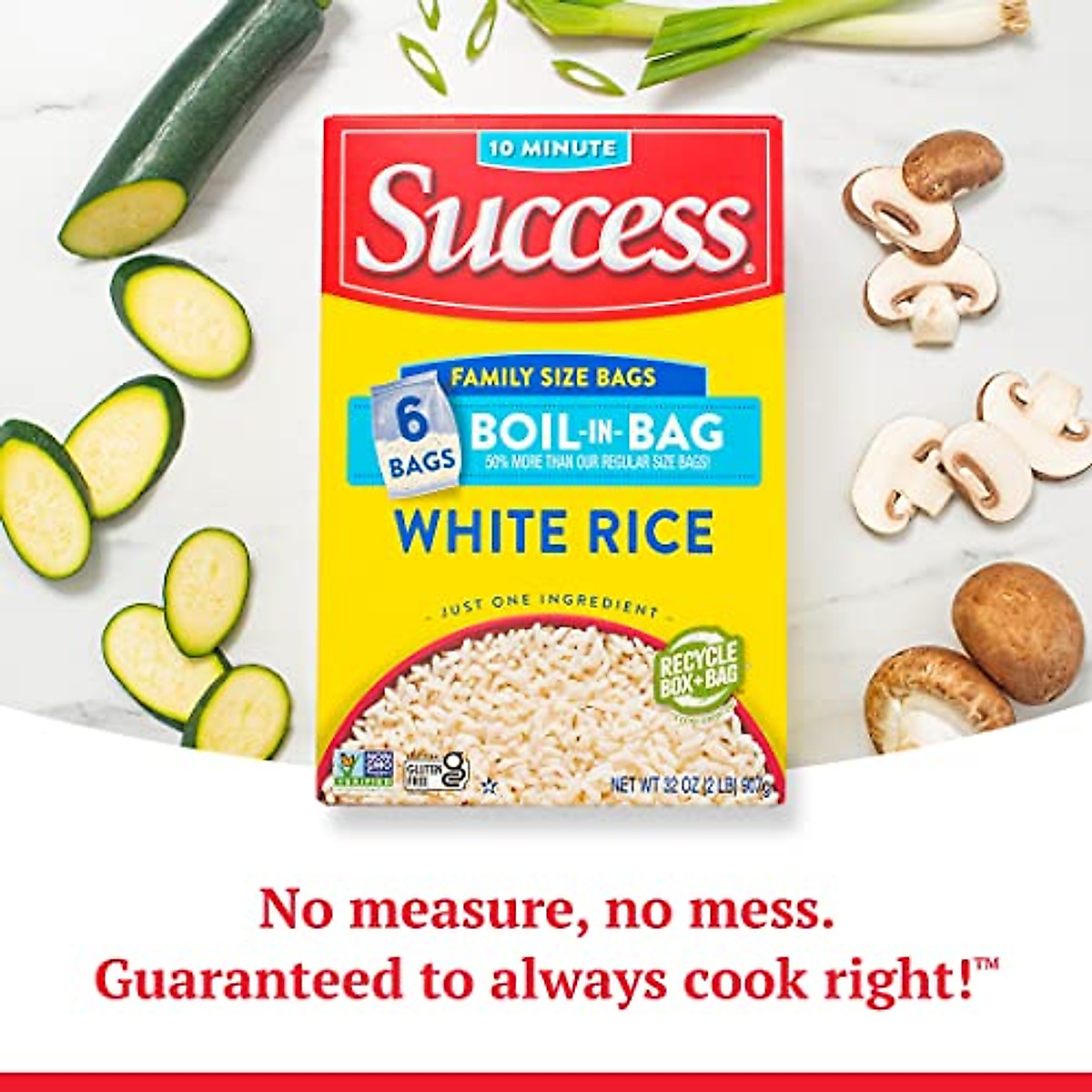 Success Boil-in-Bag Rice, White Rice, Quick and Easy Rice Meals, 21-Ounce Box