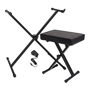 Yamaha OEM Portable Keyboard Accessory Pack with Stand, Bench and Power Supply