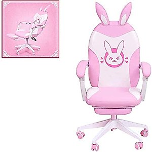 Pink Cute Anchor Computer Chair Home Modern Minimalist Live Dormitory Backrest Lift Game Swivel Chair
