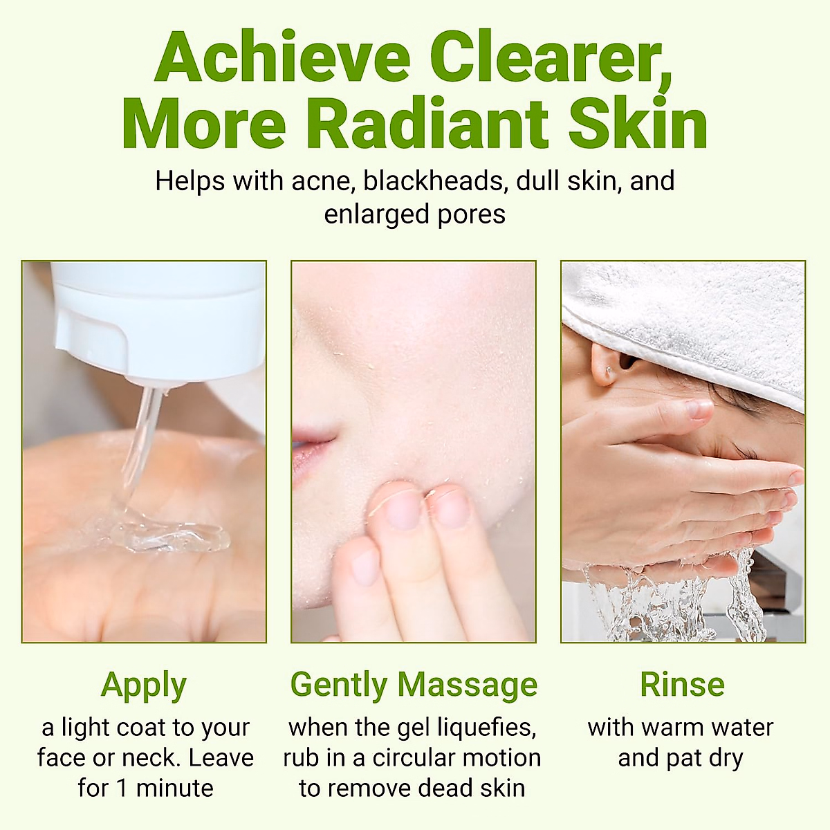 Ongaro Beauty Organic Face Scrub - Natural Exfoliating Face Wash & Enzyme Peel for Sensitive Skin - Facial Scrub Exfoliator for Women & Men - Clear Acne & Unclog Pores - Smooths & Brightens - 4 FL OZ