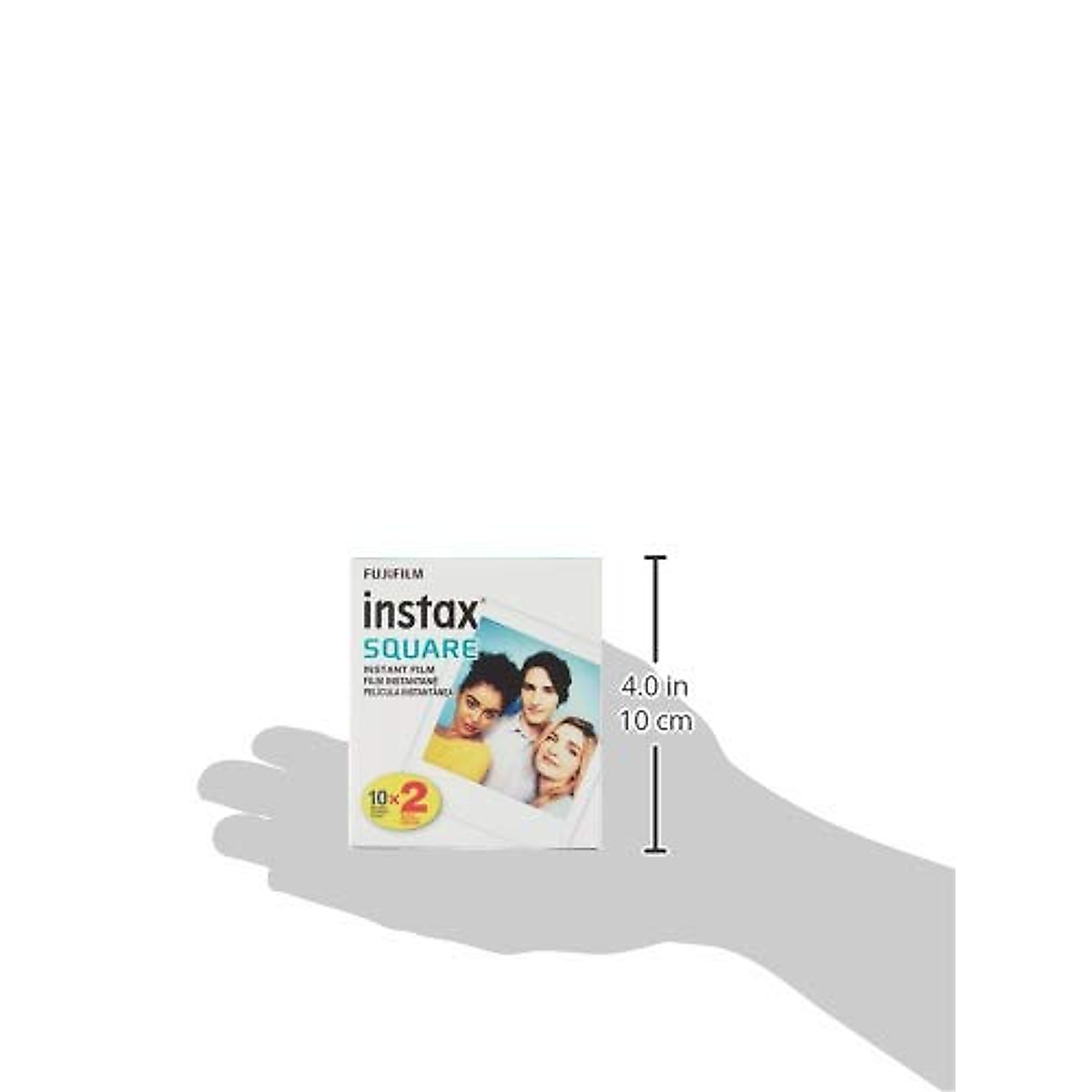 Fujifilm Instax Square SQ1 Instant Film Camera, Glacier Blue Bundle with Instax Square Film, White (20 Exposures)