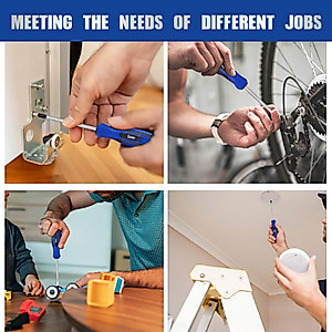 Sinoer 12-Pieces Magnetic Screwdrivers Set, 6 Phillips and 6 Flat Head Tips,Chrome Vanadium steel,Screwdriver Set for Home Repair and DIY