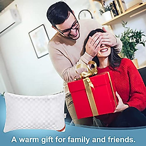 Swandream Cooling Standard Size Pillows Set of 2, Soft and Skin Friendly Down Alternative Pillow for Sleeping, Breathable Pillow for Back, Stomach or Side Sleepers, White, 20 * 26 Inches