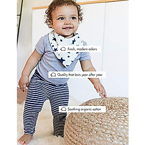 Moon and Back by Hanna Andersson Baby Girls' French Terry Crewneck Sweatshirt, Grey Heather, 12-18 Months