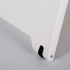 M&T Displays Street SignPro Board, White 24x36 Inch Weatherproof Sandwich Board A-Frame Sidewalk Curb Sign Holder Folding Portable Double Sided Advertising Display for Restaurant Cafe