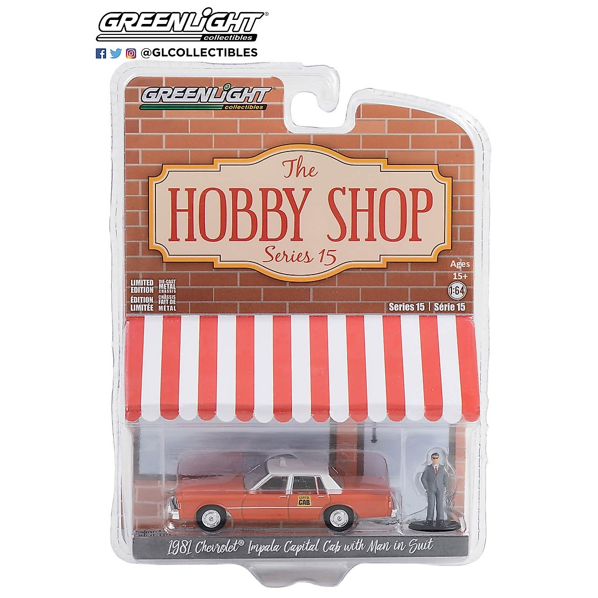 Greenlight 97150-C The Hobby Shop Series 15-1983 Dodge Diplomat with Woman in Dress 1/64 Scale