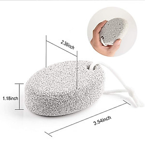 NIUTA【Factory Direct】Pedicure Foot Rasp File Callus Remover, Double-Sided Colossal Foot Rasp Foot File And Callus Remover For Dead Skin (Pumice Stone-Natural), Gray, 2 Count