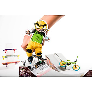 Grip and Tricks - 5Rider Finger Toy Box with 3 Finger Skates 1 Pair of Finger Roller Skates 1 Finger Scooter 14 Extra Mini Fingerboards Wheels and Accessories - 23 Pieces for 6+ Kids