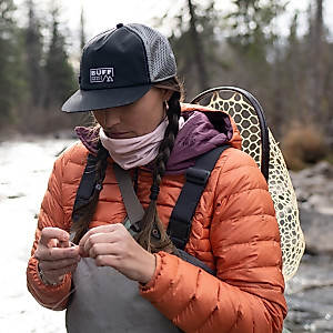 BUFF Original EcoStretch Neck Gaiter, UPF 50 Sun Protection, Breathable, Versatile, Quick Dry Face Mask, Night Blue, Adult Size