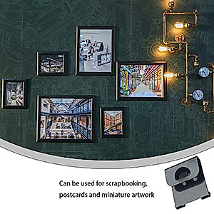 100 Pack Photo Frame Hanging Clip S Hook Back Plate Photo Wall Hanger Stencil Plate Hook Sturdy Serrated Clip ，for Frames and Paintings