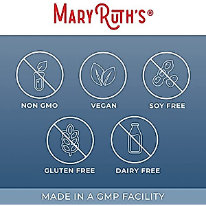 MaryRuth's Sleep Gummies | Sugar Free | NO Melatonin | L Theanine, Lemon Balm, Chamomile, Vitamin B6 | Relaxation & Sleep Support for Adult | Vegan | Non-GMO | Gluten Free | 60 Count