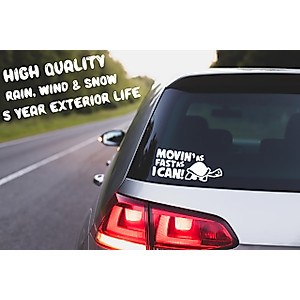 Novelty Movin As Fast As I Can Funny Car Stickers - Van Stickers - Campervan Decals - New Driver Sticker - Bumper Stickers - Funny Car Accessories (Blue)