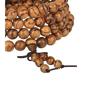 anzhongli mala beads bracelet 108 8mm beaded bracelet sandalwood elastic