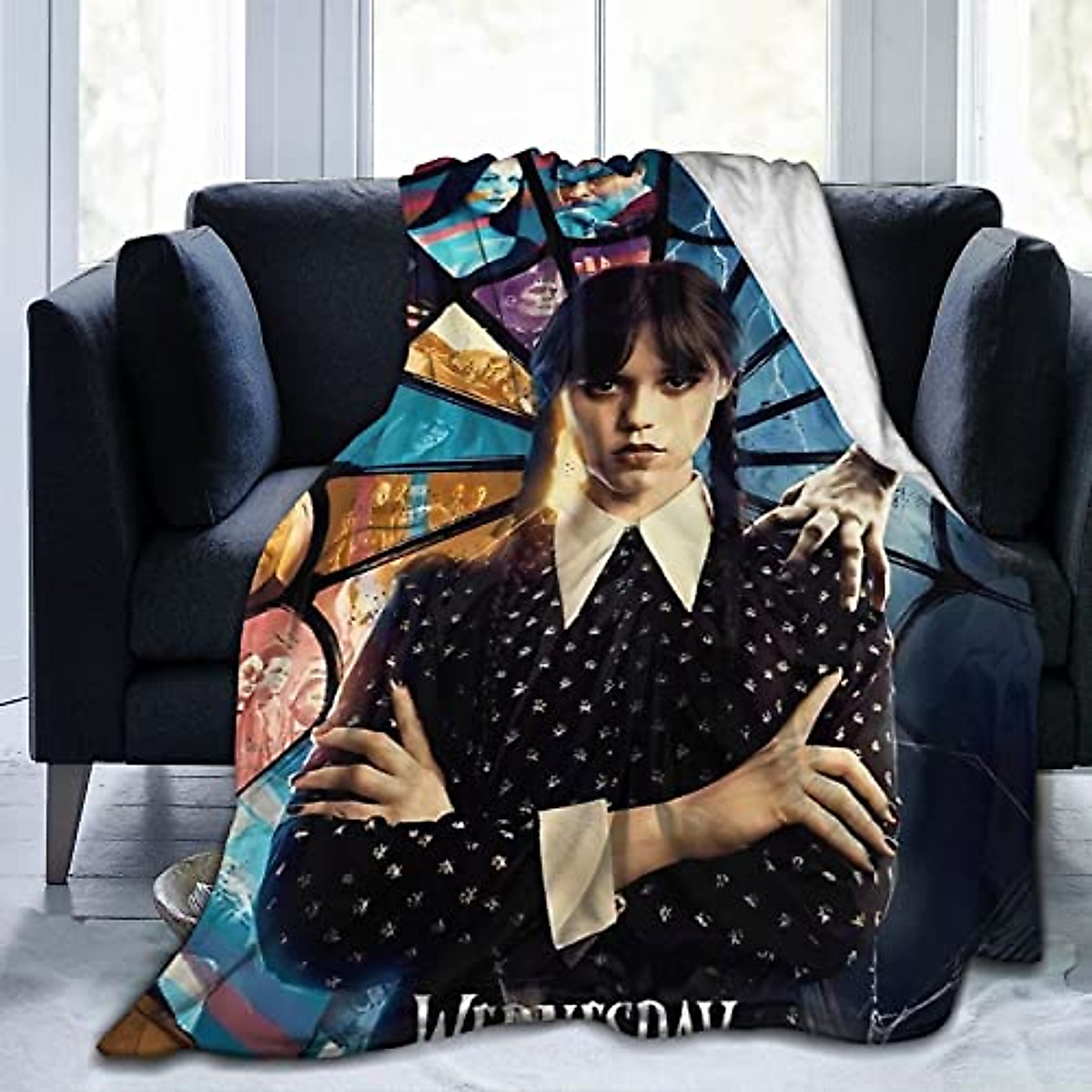 Super Soft Flannel Blankets Comfortable Throw Blanket for Sofa Bedroom Office Travel,Suitable for Teenagers, Adults (50"x40")